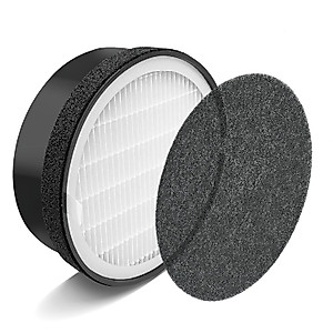 LV-H132 Replacement Filter Compatible with LEVOIT LV-H132 Air Purifier Filter, 3-in-1 Nylon Pre-Filter, H13 True HEPA Replacement Air Filter, Activated Carbon Filtration System, Part # LV-H132-RF