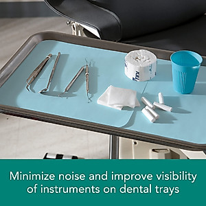 TIDI Choice Tray Covers, Blue (Case of 1,000) - Heavyweight Bond, 8.5" x 12.25", Fits Ritter Size B Dental Trays - Essential Medical Supplies and Dental Consumables - Bulk Dental Tray Covers (917513)