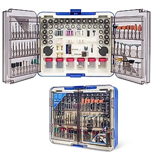 HARDELL Rotary Tool Accessories, Fits Dremel Rotary Tool, 508PCS Power Rotary Tool Bits with 1/8"(3.2mm) Diameter Shanks, Universal Fitment for Sanding, Drilling, Polishing, Carving, Polishing