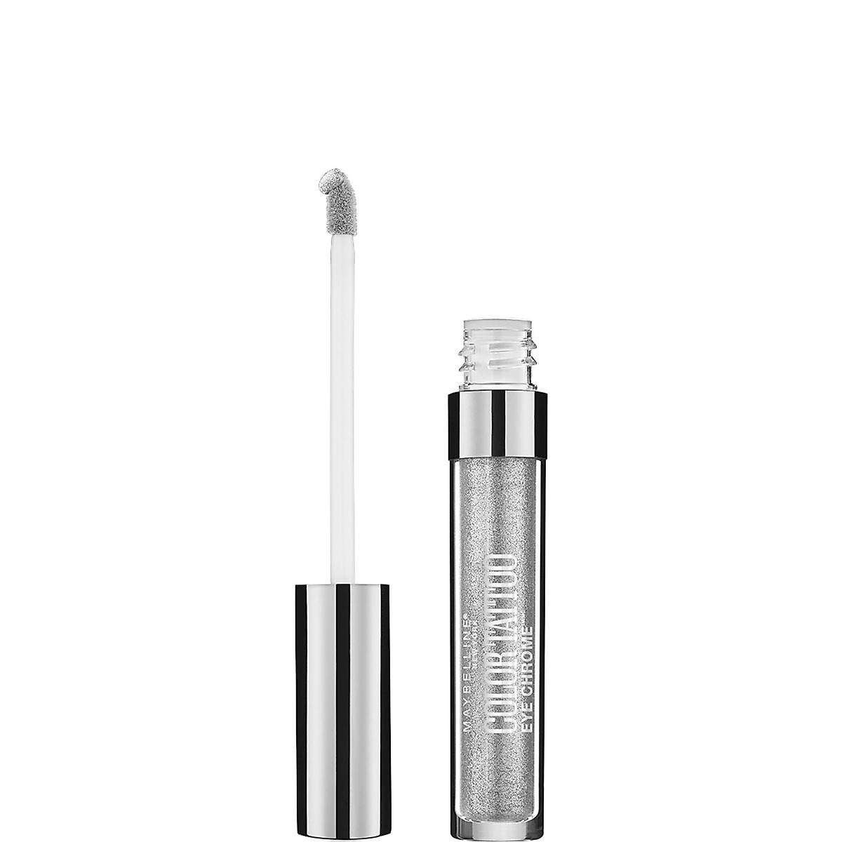 Maybelline New York Color Tattoo Eye Chrome Eyeshadow, Silver Spark, 0.11 fl. oz.