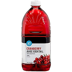 Amazon Brand - Happy Belly Juice Cocktail, Cranberry, Plastic Bottle, 64 fl oz (Pack of 1)