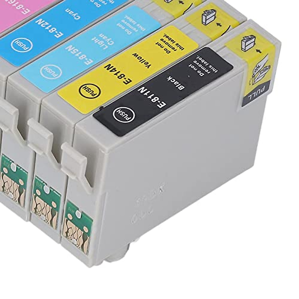 Ink Cartridge BK C M Y LC LM 6 Colors Printing Accessory Part Clear Printing Large Capacity Broad Utility for Photo Paper Document (T0811N/T0812N/T0813N/T0814N/T0815N/T0816N)