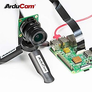 Arducam Lens for Raspberry Pi HQ Camera, Wide Angle CS-Mount Lens, 6mm Focal Length with Manual Focus and Adjustable Aperture