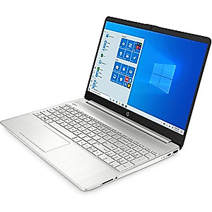HP Laptop 15-dy0025tg 15.6" HD (1366 x 768) Intel Pentium Silver N5030, Intel UHD Graphics 605, 8GB DDR4 RAM, 256GB SSD Storage, Windows 10 Home, Natural Silver (Renewed)