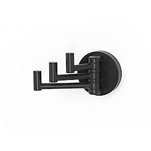Alno Contemporary I A8385-MB Triple Swivel Robe Hook Matte Black