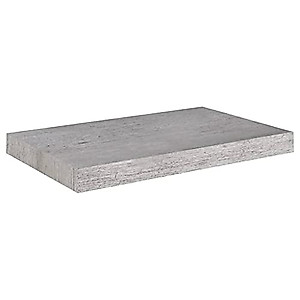 SCARSON Floating Wall Shelf Concrete Gray 19.7"x9.1"x1.5" MDF Gray (1.54KG/3.388LB)