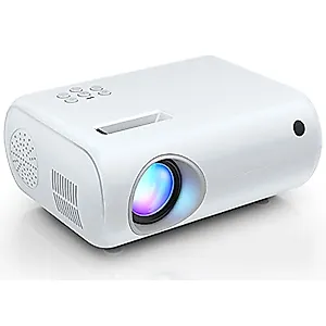 Mini Projector, CLOKOWE 2023 Upgraded Portable Projector with 7000 Lux and Full HD 1080P, Movie Projector Compatible with iOS/Android Phone/Tablet/Laptop/PC/TV Stick/Box/USB Drive/DVD/Game Console