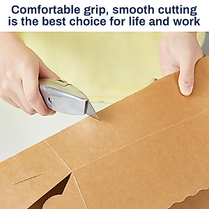 WILLBOND 1 Set Heavy Duty Shark Knife with Utility Knife Blades Replacement Roofing Tools Carpet Knife Blade Cutter for Indoor Outdoor