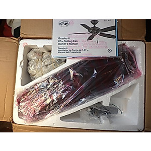 Hampton Bay YG187-NI 233 967 Indoor/Outdoor Natural Iron Ceiling Fan