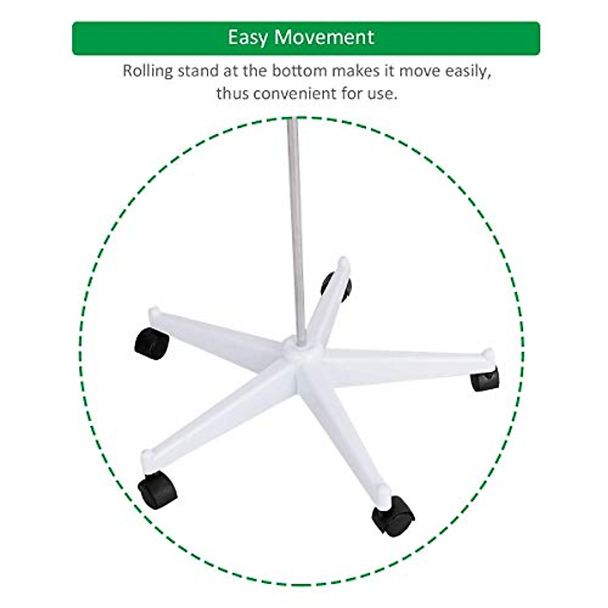 HAPPYGRILL 5.9FT Human Anatomical Anatomy Skeleton Life Size Full Body Skeleton with Rolling Stand for Teaching