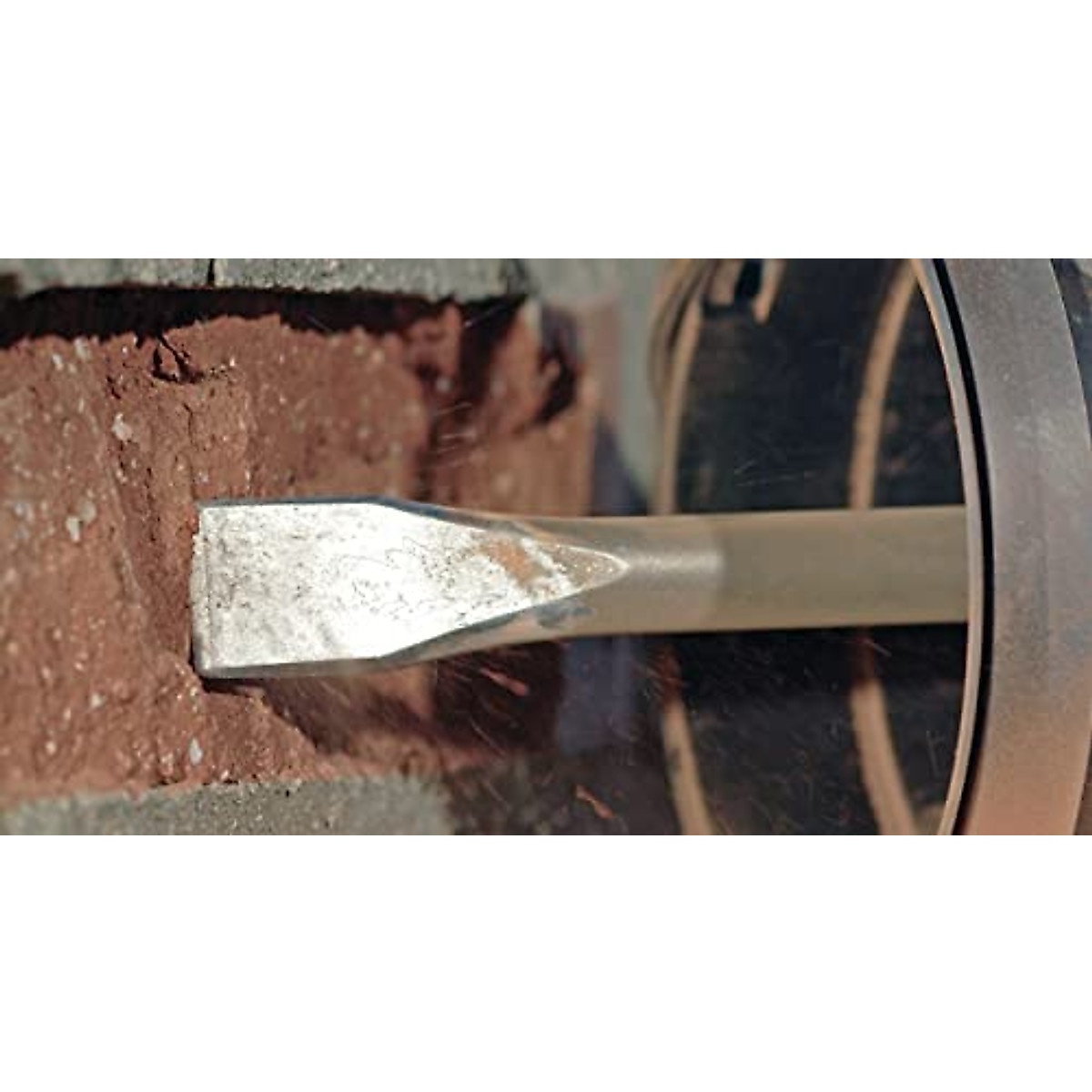 BOSCH HS1911 1 In. x 12 In. Flat Chisel SDS-Max Hammer Steel Ideal for Applications in Concrete Removal, Hard Surface Break-Up