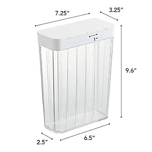 Yamazaki Home Tower Grain Container food storage and organization sets, One Size, White