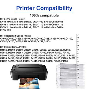 SuperInk Remanufactured 60XL 60 XL CC641WN CC644WN Ink Cartridge Replacement Compatible for Hp Photosmart C4680 D110 Deskjet D2680 D1660 D2530 F2430 F4210 Printer (1 Black 1 Tri-Color)