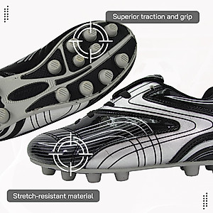 Striker FG Black/Silver size 9