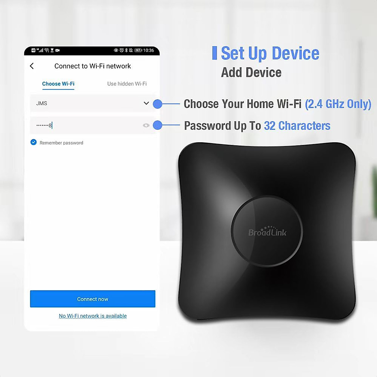 BroadLink RM4 pro Smart Remote and Sensor Cable Set RM4 pro S, Universal IR RF Remote Control Hub with Temperature Humidity Monitor USB Cable, Works with Alexa, Google Home, IFTTT
