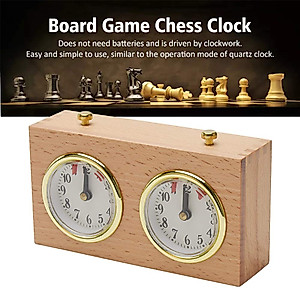 Chess Timer, International Chess Clock, Professional Chess Clock Game Timer, Analogue Clock Chess Timer, I-GO Count Up Count Down Timer, No Battery Needed