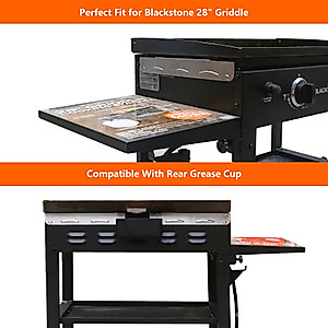 Wind Guards for Blackstone 28 Inch Griddle, Magnetic Blackstone Griddle Grill Accessories Fit with Side Shelf, Hood and Rear Grease Cup, Heat Shield for Side Table,Hold Heat, Save Gas and No Dropping