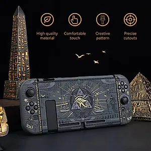 GeekShare Protective Case for Switch, Slim Cover Case Compatible with Nintendo Switch and Joy-Con - Shock-Absorption and Anti-Scratch (Land of Mystery) [Video Game]