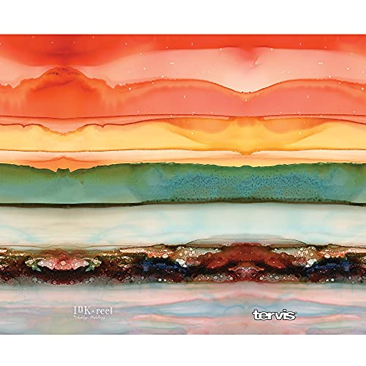 Tervis Triple Walled Inkreel - Evening Tides Insulated Tumbler Cup Keeps Drinks Cold & Hot, 40oz Wide Mouth Bottle, Stainless Steel