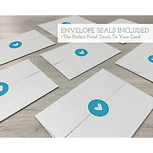 Sugartown Greetings Blue Baby Thank You Cards Collection - 24 Cards with Envelopes & Colorful Sticker Seals