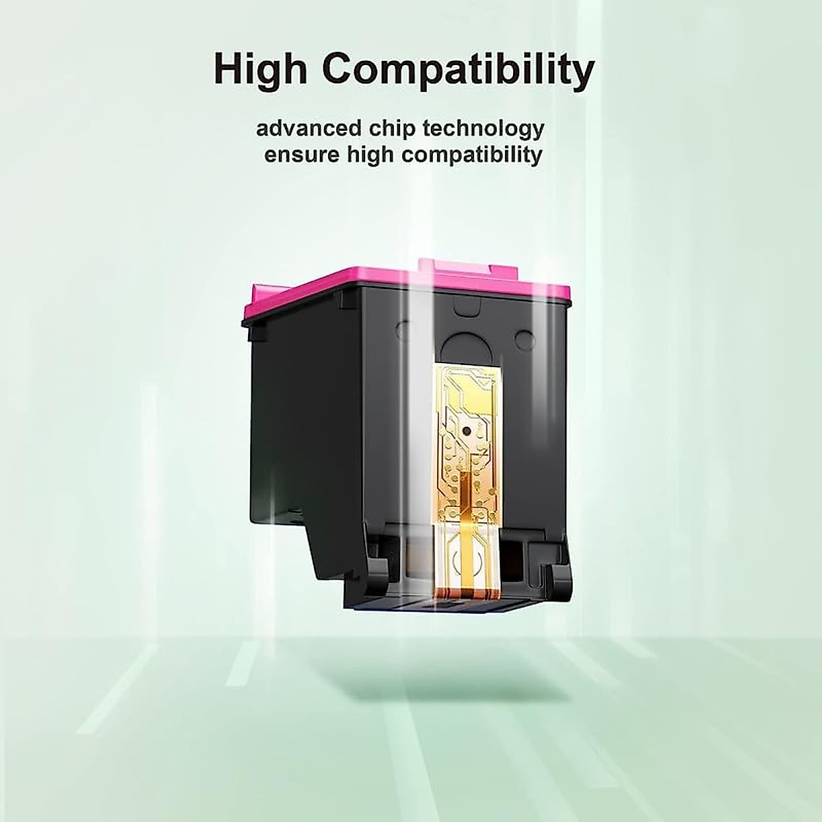 65XL Black and Color Combo Pack Remanufactured Ink for HP 65XL 65 XL for Deskjet 2680 2655 2652 2635 2624 DeskJet 3755 3752 3772 3720 Envy 5058 5052 5055 5034 5032 AMP 100 105 120 (Black, Tri-Color)