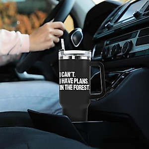 I Can't I Have Plans In A Tree Stand Deer Hunting Joke Tumblers Insulated For Dad