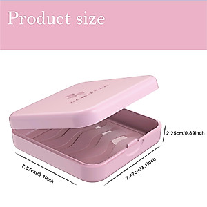 Retainer Case Compatible with Invisalign, ARGOMAX Aligner Case, Braces Box, 1 Piece Orthodontic Box (Pink).