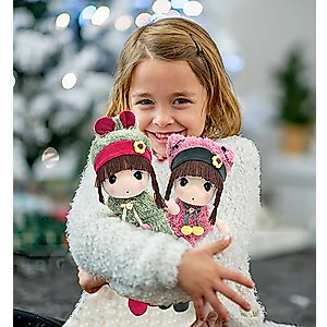 HWD Kawaii 17 inch Stuffed Plush Girl Toy Doll Good Gift for Kids Baby Lover.(Pink)