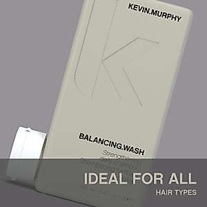 KEVIN.MURPHY BALANCING.WASH - Strengthening Daily Shampoo - For Normal & Oily Hair - Antioxidant Shampoo - Colour Safe Hair Care - Sulphate & Paraben Free - 250 mL / 8.4 fl oz