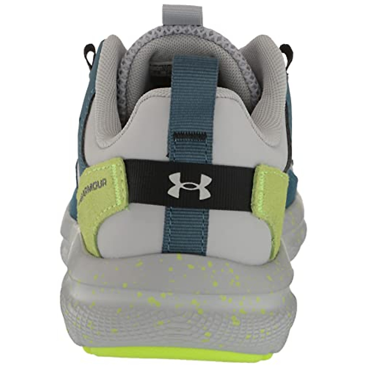 Under Armour Men's Charged Verssert Speckle, (103) Mod Gray/Lime Surge/Black, 9, US