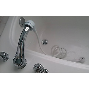 RMG Portable Hand Held Shower Sprayer for Bathtubs without Diverter - 42” Rubber Shower Hose and Sprayer - Convert Bathtub to Shower - Clamp to Secure Nozzle - Softer Rubber Connection