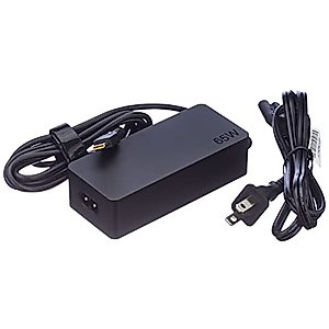Lenovo 65w USB Type C Ac Adapter 4X20M26268 With 2 Prong Power Cord Included, Black In The Original Retail Packaging.