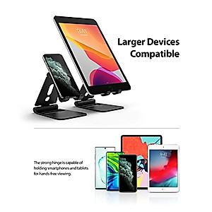 Ringke Super Folding Stand, 2 in 1 Portable Smartphone & Smartwatch Stand Compatible with Apple Watch 5, iWatch 4, iWatch 3, iWatch 2, iWatch 1, iPad Mini