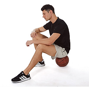 SILKWORLD Men's Running Stretch Quick Dry Shorts with Zipper Pockets(Pack of 2,3) (Dark Navy,Army Green,Light Grey(Pack of 3), X-Large)