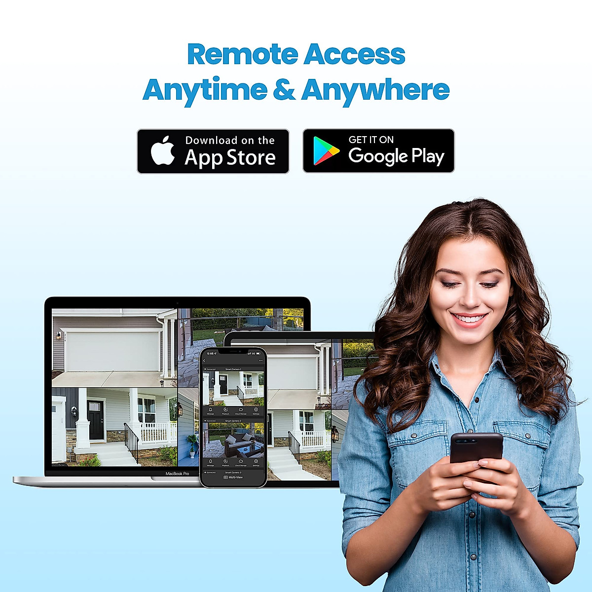 PoE 4K Security Camera System 8CH, VEEZOOM 4pcs 5MP Outdoor Security Cameras, AI Human/Motion Detection, 4K 8 Channel NVR with 2TB HDD, NVR Security Camera System for 24/7 Recording