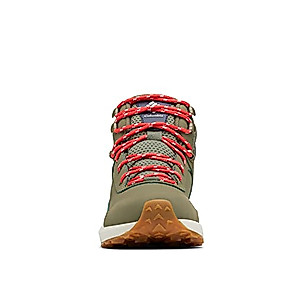 Columbia Women's Trailstorm Peak Mid Hiking Shoe, Stone Green/Nocturnal, 9.5