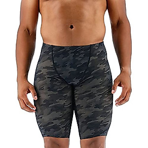 TYR Men's Standard Durafast One Jammer Swimsuit, Black, 32