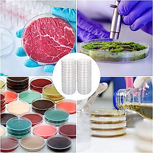 40Pack Plastic Petri Dishes Set, 4 Inch Culture Dish Plates with Lids, Clear Culture Plates with 100Pcs 3ml Transfer Pipe for School Studies, Science Projects, Art Projects