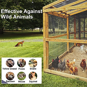 KANERS Black PVC Vinyl Coated Wire Mesh Hardware Cloth 1/2 in 48”x50’ 19 Gauge, Welded Wire Fencing Chicken Wire Mesh Roll Cage Wire Netting