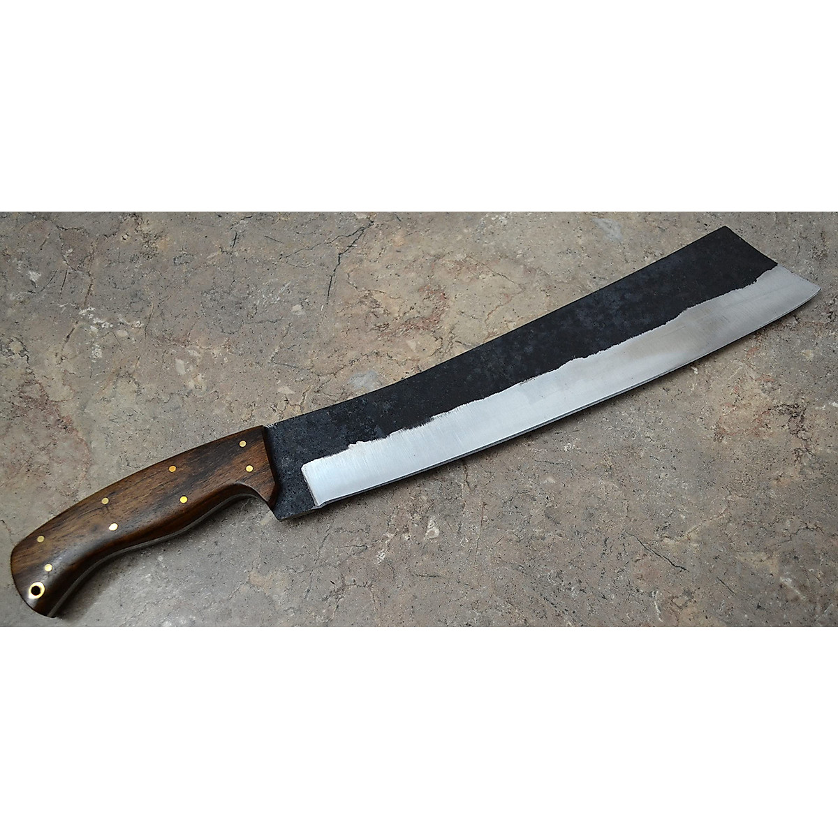 Gneric Ocean Axis Supplies Serbian Meat Cleaver Hand Forged Heavy Duty Bone Chopper Full Tang Butcher Knife High Carbon Steel Chef's Custom Made Rail Track Viking Machete