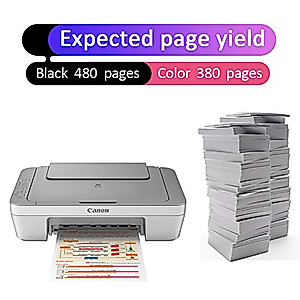 260XL 261XL Ink cartridges Replacement for Canon 260 261 Ink PG-260 XL CL-261 XL Ink catridges for Canon TS6420 TS5320 TR7020 Printer ( 1 Black, 1 Tri-Color, 2-Pack )