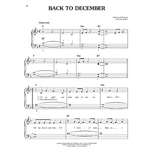 Taylor Swift Easy Piano Anthology - 2nd Edition: Easy-Level Song Arrangements with Lyrics