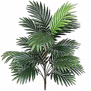 Artificial Palm Tree Plants 30" Tall UV Resistant Tropical Areca Plant Faux Plants Monstera Leaves Floral Arrangement Safari Leaves Beach Leave Party Suppliers Decorations