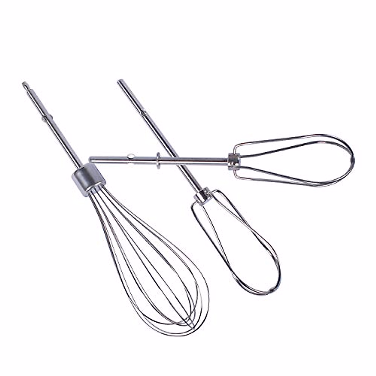 KHMPW & W10490648 Beaters for Hand Mixer by Wadoy Stainless Steel Pro Whisk Turbo Beaters, Cream, Making Mousse or Meringue, Shakes, Egg, Replace AP5644233, PS4082859, KHM2B, KHM512BM