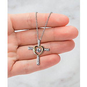 To My Soul Sister, Beautiful Cross Necklace, 925 Sterling Silver, Necklace Gifts For Best Friend, Necklaces For Bestie, Sister In Law Gifts, Gifts For Unbiological sister, BFF Gift