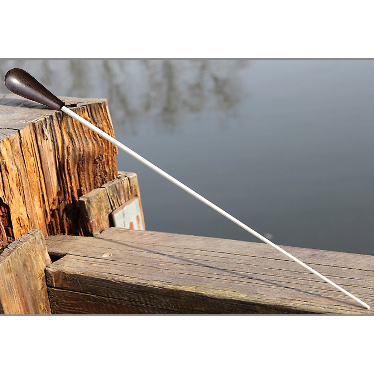 Music Band Conducting Baton Orchestra Baton Black Walnut Handle Baton with Tube case(Black Walnut Handle)