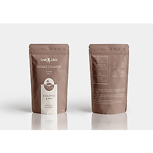 Shower Steamers Eucalyptus and Mint (15 Pack) Emily & Lilith Bath Bomb Aromatherapy Essential Oils Self Care Shower Steamer Relaxation, Birthday Gifts for Women and Men. Relaxing Shower Bomb