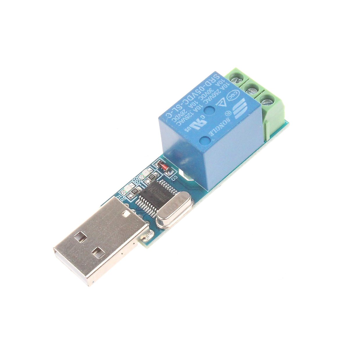 NOYITO 1-Channel USB Relay Module USB Intelligent Control Switch USB Switch (1-Channel USB)
