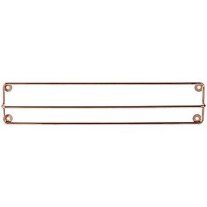 MyGift Modern Minimalist Sunglasses Hanger Holder Copper Tone Metal Wire Wall Mounted Eyewear Display Rack, Hanging Eyeglasses Storage Rail Bar