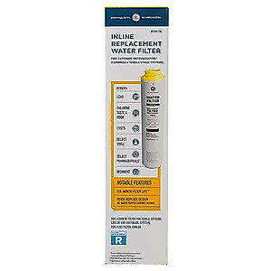 GE FQK1K Under Sink Water Filter | Replacement for Water Filtration System | Easy Install | Reduces Sediment, Rust & Other Impurities from Water | Replace Every 6 Months for Best Results | 1 Filter
